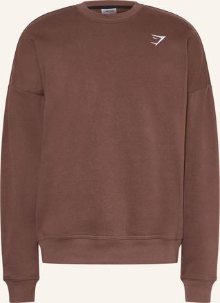 Gymshark Gymshark Oversized-Sweatshirt Crest braun
