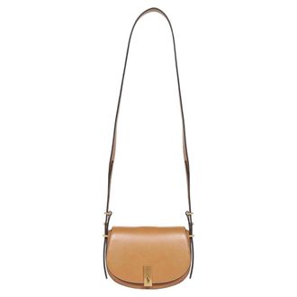 Polo Ralph Lauren Femme, Sacs, Brun, Taille: ONE Size Sac bandouli&egrave;re &agrave; rabat