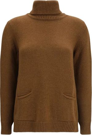 adidas by Stella McCartney Pull &agrave; col montant - Femme - Sport - Brun - Taille: 38 FR