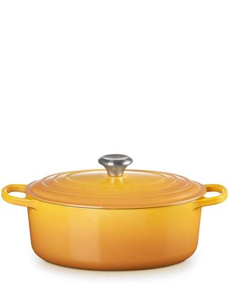 LE CREUSET poêle Cocotte Ovale - Jaune