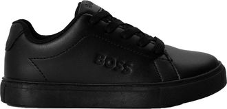 HUGO BOSS Logo Sneaker f&uuml;r Herren, niedrig geschnitten (Schwarz)