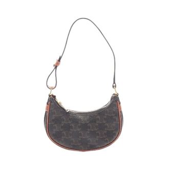 Celine Sac &agrave; main AVA Mini Triomphe en toile enduite Pre-owned - Femme - Pre-owned - Brun - Taille: ONE Size