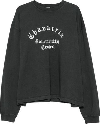 Willy Chavarria Logo-print Long-sleeve T-shirt