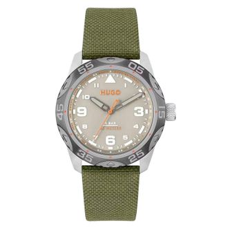 HUGO BOSS Hugo Herrenuhr Quartz Grau