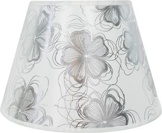 Eastlion 12 * 16 * 15cm Einfache Tischleuchten Lampenschirm Nachttisch Lampenschirm Wandleuchte Lampenschirme, Silber Blume