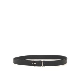 Emporio Armani Homme, Accessoires, Noir, Taille: ONE Size Reversible Saffiano Leather Belt