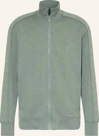 HUGO BOSS Sweatjacke Mirror gruen