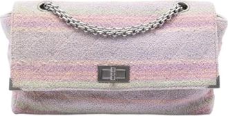 Chanel Sac bandouli&egrave;re matelass&eacute; en tweed pr&eacute;-appartenant - Femme - Pre-owned - Multicolore - Taille: ONE Size