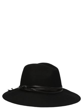 Golden Goose Leather Belt Detail Fedora - Black