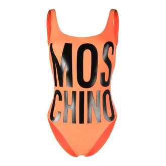 Moschino Damen Badeanzug im Faschingskost&uuml;m Orange - - Swimwear - Damen - Orange - L