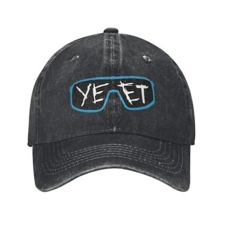 Generic Casquette Masculine, Lunettes Unisexes Yeet Lutteur de Lutte Jey USO Casquettes imprim&eacute;es Casquette de Baseball Classique lav&eacute;e d&eacute;lav&eacute;e Cadeau Ajustab