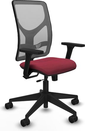 Piqueras y Crespo B&uuml;rostuhl mit 3D-Armlehnen, h&ouml;henverstellbare Lendenwirbelst&uuml;tze, ausgestattet mit Syncro/Traslack und Schneideschaum, mit Rollen von 65 mm, Nylon, Gr