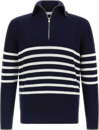 Brunello Cucinelli Rundhalspullover - Blau