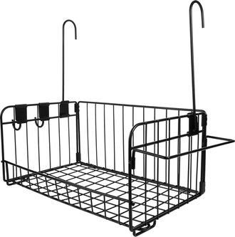 BESPORTBLE Stabiler H&auml;ngender Korb aus Carbonstahl Vielseitiger Aufbewahrungskorb f&uuml;r Badezimmer und K&uuml;che Rostfrei Gro&szlig;er Organizer f&uuml;r Seife Shampoo und Gew&uuml;rz
