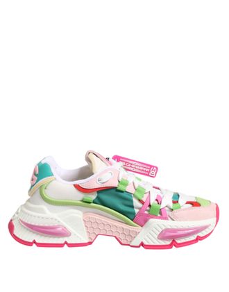 Dolce & Gabbana Mehrfarbige Leder Airmaster Niedrigschnitt Sneaker Schuhe