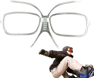 Generico Verschreibungspflichtige Skibrille, Skibrille, verstellbarer Adapter, ideal f&uuml;r den Einsatz auf Schneemobilen, Fahrr&auml;dern und sogar Eislaufen