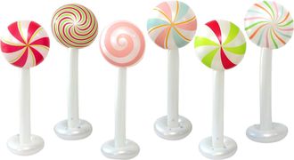 Generic Gro&szlig;e aufblasbare Weihnachtsornamente - Gro&szlig;es Zubeh&ouml;r f&uuml;r Partys, witterungsbest&auml;ndig, Lutscher aus PVC, aufblasbare Weihnachtsdekorationen - f&uuml;r die