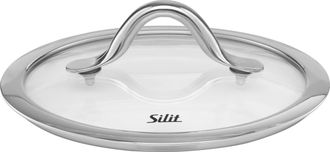 Silit Vitaliano Topfdeckel 18 cm, Glasdeckel mit Metallgriff, hitzebest&auml;ndiges Glas