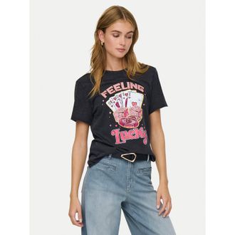 Only T-Shirt Lucy 15366031 Schwarz Loose Fit