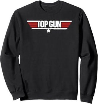 Top Gun White Classic Logo Sweatshirt