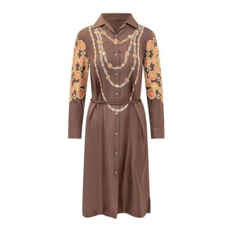 Versace Hemdkleid - - Dresses - Damen - Braun - M