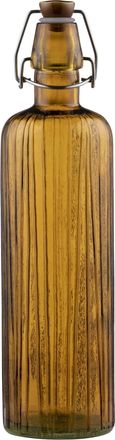 Bitz Kusintha Glasflasche, Glaskaraffe, Höhe 30 cm, 0,75 Liter, Amber
