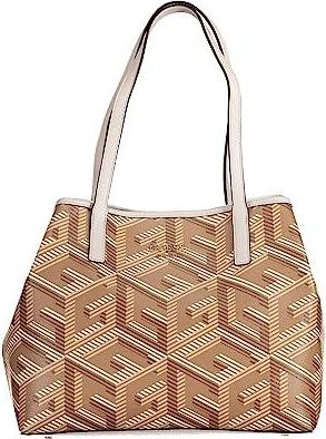 Guess Vikky Tote, Bag Women, Logo Taupe, Taille Unique