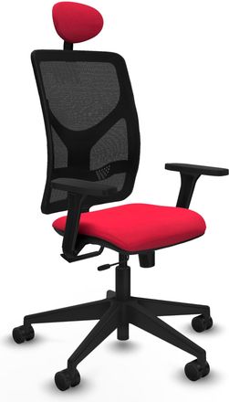 Piqueras y Crespo B&uuml;rostuhl mit 24-Stunden-Nutzungszertifikat, mit 3D-Armen, h&ouml;henverstellbarer Lendenwirbelst&uuml;tze und festem Kopfteil, ausgestattet mit Syncro/Traslack