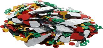 Valiclud Poker Konfetti Tischdeko Kunststoff Streudeko Spielkartenw&uuml;rfel Las Vegas Party Zubeh&ouml;r f&uuml;r Feier und DIY Dekoration