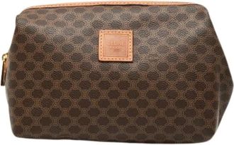 Celine Pochette en toile enduite Pre-owned - Femme - Pre-owned - Brun - Taille: ONE Size