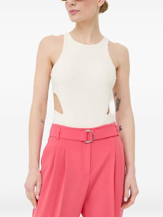 Patrizia Pepe Body mit Cut-Outs - Nude