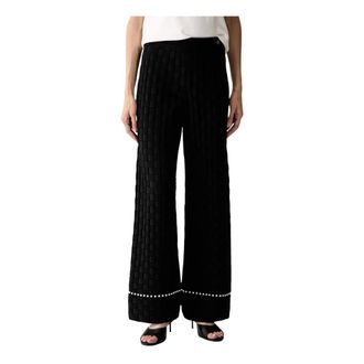 Karl Lagerfeld Weite Hosen - - Trousers - Damen - Schwarzk - L