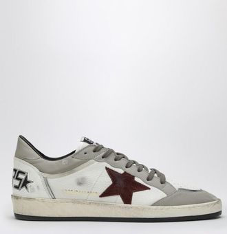 Golden Goose Ball Star sneaker white/taupe/burgundy
