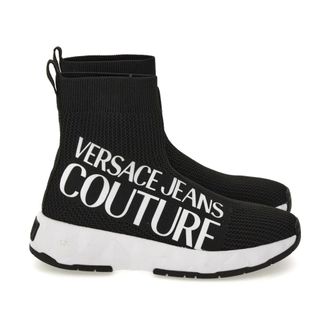 Versace Jeans Couture Gestrickte Sneaker - - Shoes - Damen - Schwarzk - 36 EU