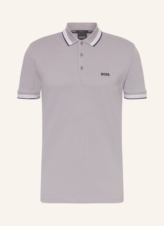HUGO BOSS Piqu&eacute;-Poloshirt Paddy Curved Regular Fit grau