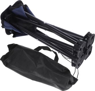 Soimiss Klappbarer Tragbarer Campinghocker aus Oxford Faltbarer Anglerstuhl mit Rückenlehne Großer Outdoor Bank für Wandern Angeln Camping mit Aufbewahrungsta