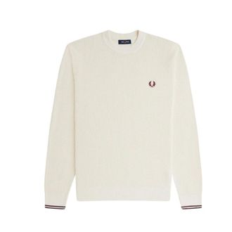 Fred Perry Homme, Pulls, Beige, Taille: XL Pulls &agrave; col rond