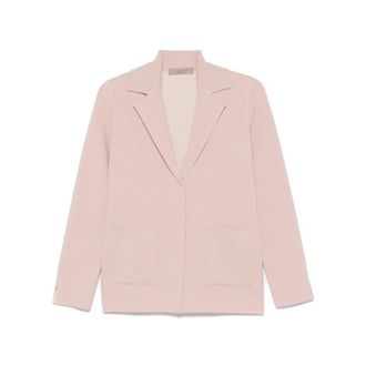 D.exterior Blush Pink Gestrickter Blazer - - Jackets - Damen - Rosa - XL