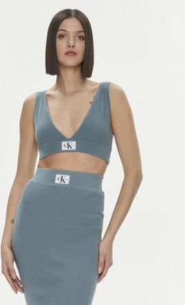 Calvin Klein Jeans Top Variegated J20J222625 Blau Slim Fit