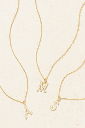 Anita Ko Initial Kette Aus 18 Karat Gold Mit Diamanten