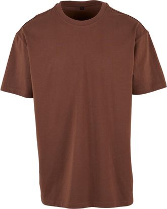 Build Your Brand Herren T-Shirt Heavy Oversize Tee, Basic T-Shirt für Männer, Oversized Fit, Baumwolle, XXL, chocolatebrown
