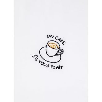 Maison Labiche Baumwollstickte rechts t -Shirt - Weiß