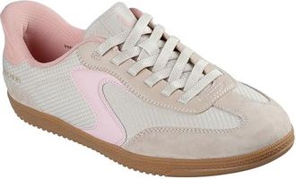 Skechers Femme Hotshot Everyday Ease Basket, Natural Nylon/Leather/Pink Trim, 36 EU