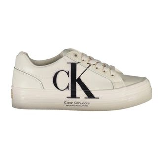 Calvin Klein Femme, Chaussures, Blanc, Taille: 39 EU Vulc Flatform Over Brand