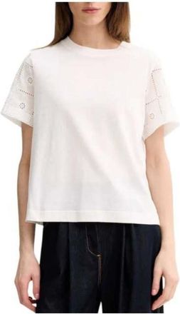 Paul Smith Femme, Tops, Blanc, Taille: 42 FR T-shirt Brod&eacute;
