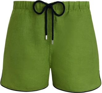 Vilebrequin Homme, Maillots de bain, Vert, Taille: XL Maurice Linen Swim Shorts