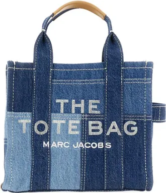 Marc Jacobs Womens Handbag The Tote Denim Cotton + Spandex Handbags Hand Bags