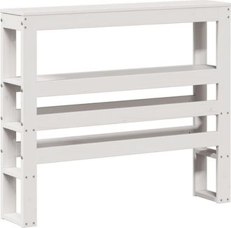 Generic Kopfteil mit Ablagen, Bett Kopfteil, Betthaupt, Regal, Bettzubeh&ouml;r, Bettkopfteil f&uuml;r Schlafzimmer, Massives Kiefernholz, (Nat&uuml;rlich 206 x 19 x 82 cm) 