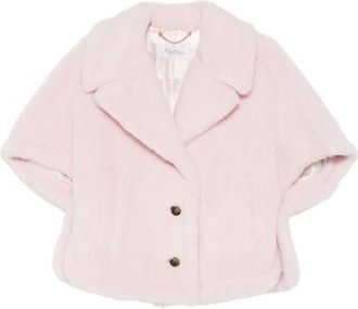 Max Mara Femme, Vestes, Rose, Taille: 40/42 FR Cape en fausse fourrure