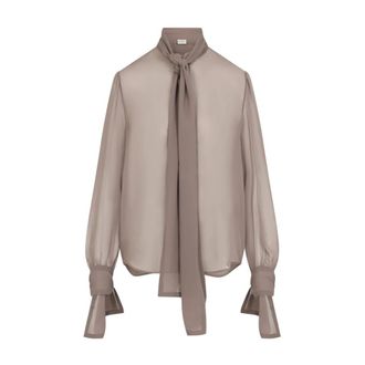 Saint Laurent Hemd - - Blouses & Shirts - Damen - Grau - M